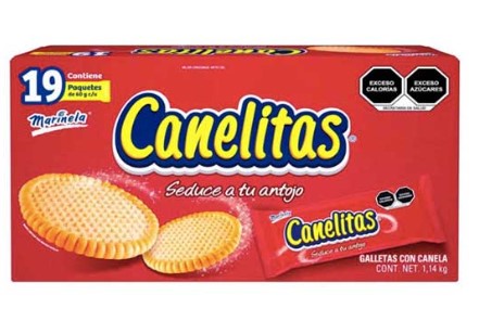 Marinela Canelitas cookies Caja 19oz | Los Compadres Distributor