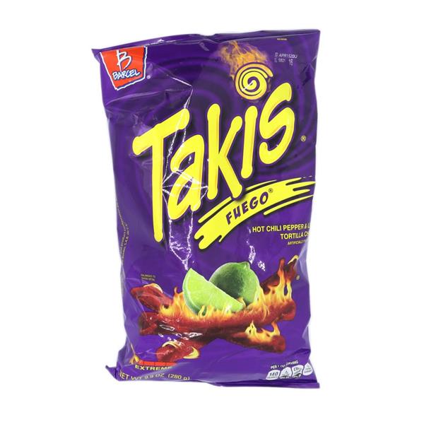 Barcel Takis Fuego Hot Chile Pepper and Lime 20/4oz | Los Compadres ...
