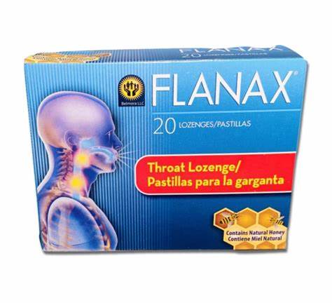 Flanax Cough & Sore Throat drops 1/20 | Los Compadres Distributor