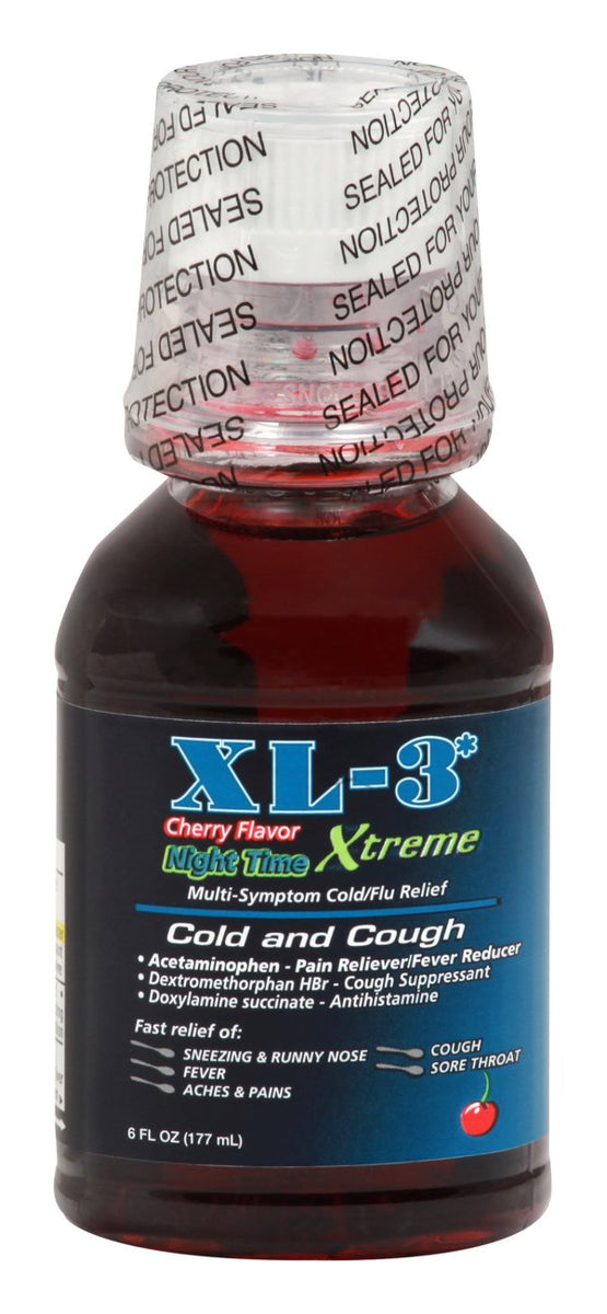XL-3 Night Time Xtreme Cherry Liquido 12oz | Los Compadres Distributor
