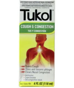 Tukol Adulto- Cough & Congestion 4oz Jarabe | Los Compadres Distributor